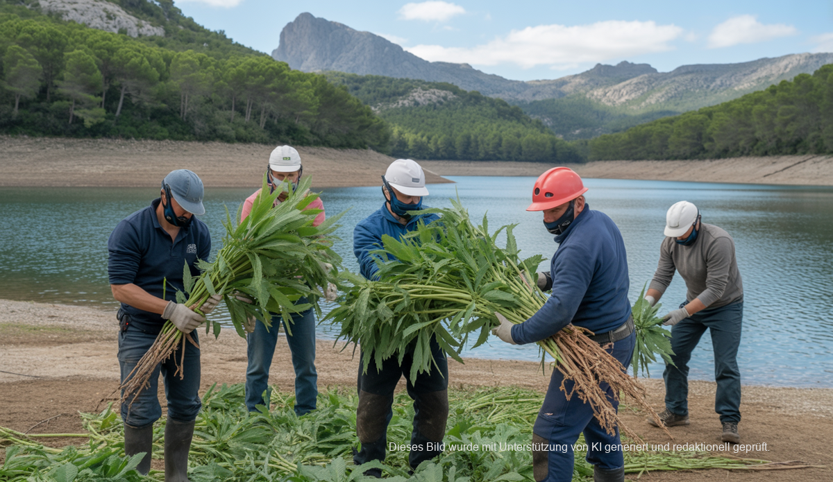Balearen-Regierung bekämpft invasive Giftpflanze am Gorg Blau