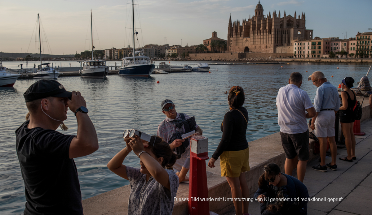 Vorbereitungen für die totale Sonnenfinsternis auf Mallorca am 12. August